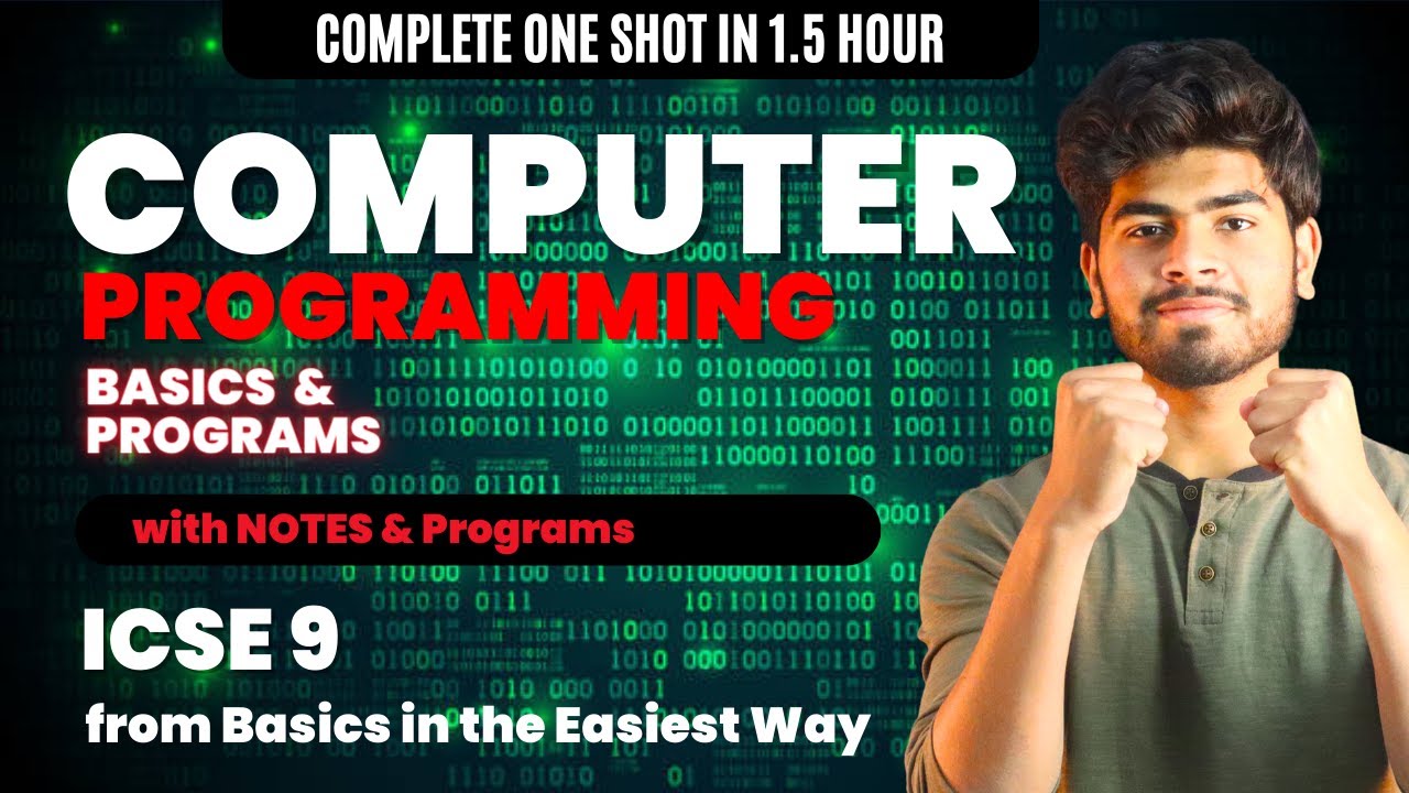 Class 9th Programming One Shot (From Basics) | Computer Application One ...