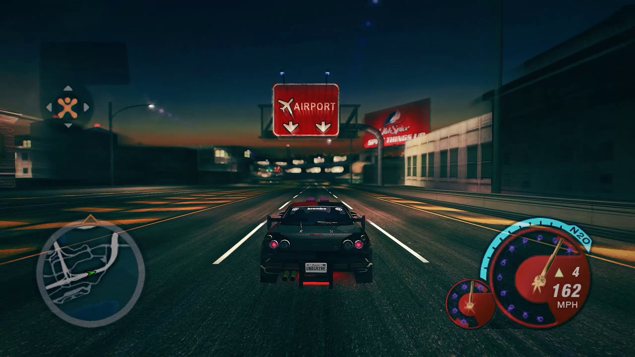 256 MPH/412 KMH with Skyline in NFS Underground 2 on widescreen ...