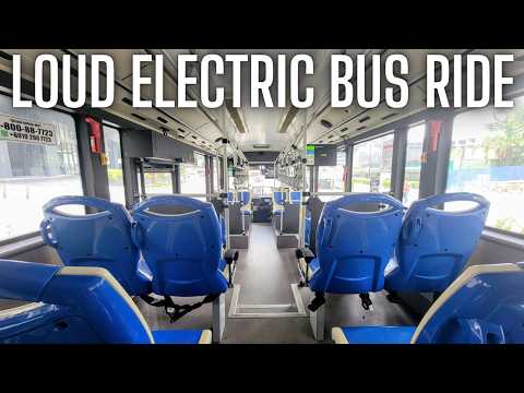Very Loud Electric Bus Noisy Engine Fun Ride Experience 4k