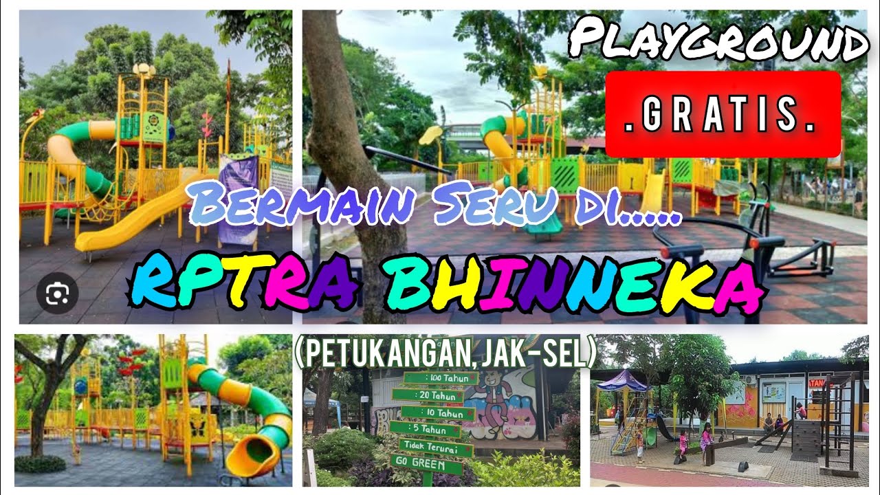 RPTRA BHINNEKA | Bermain Seru di taman | permainan anak anak ...
