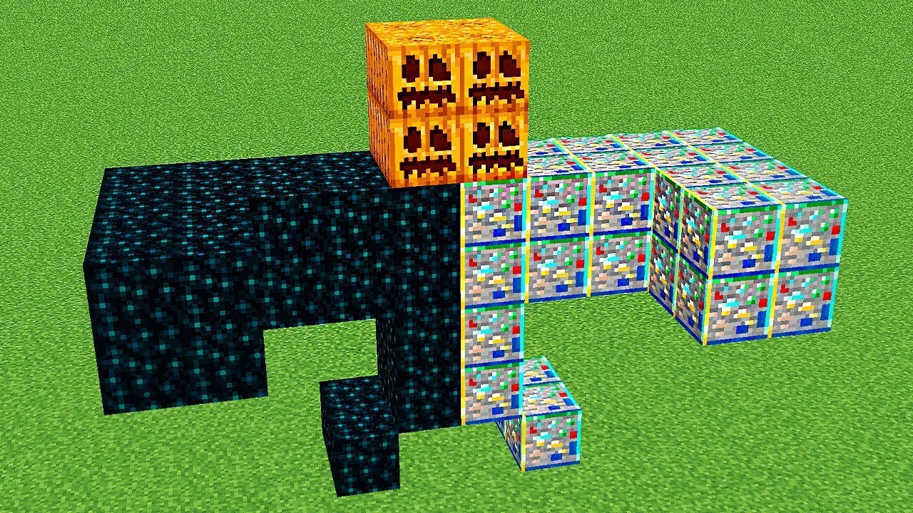 how to make double sculk ore golem boss in minecraft - YouTube