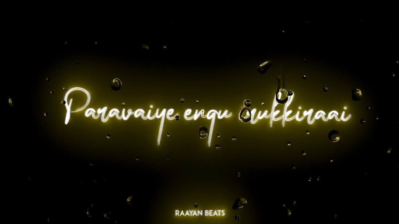 Paravaiye engu irukkiraai 💛 | WhatsApp status | trending edit | Raayan ...