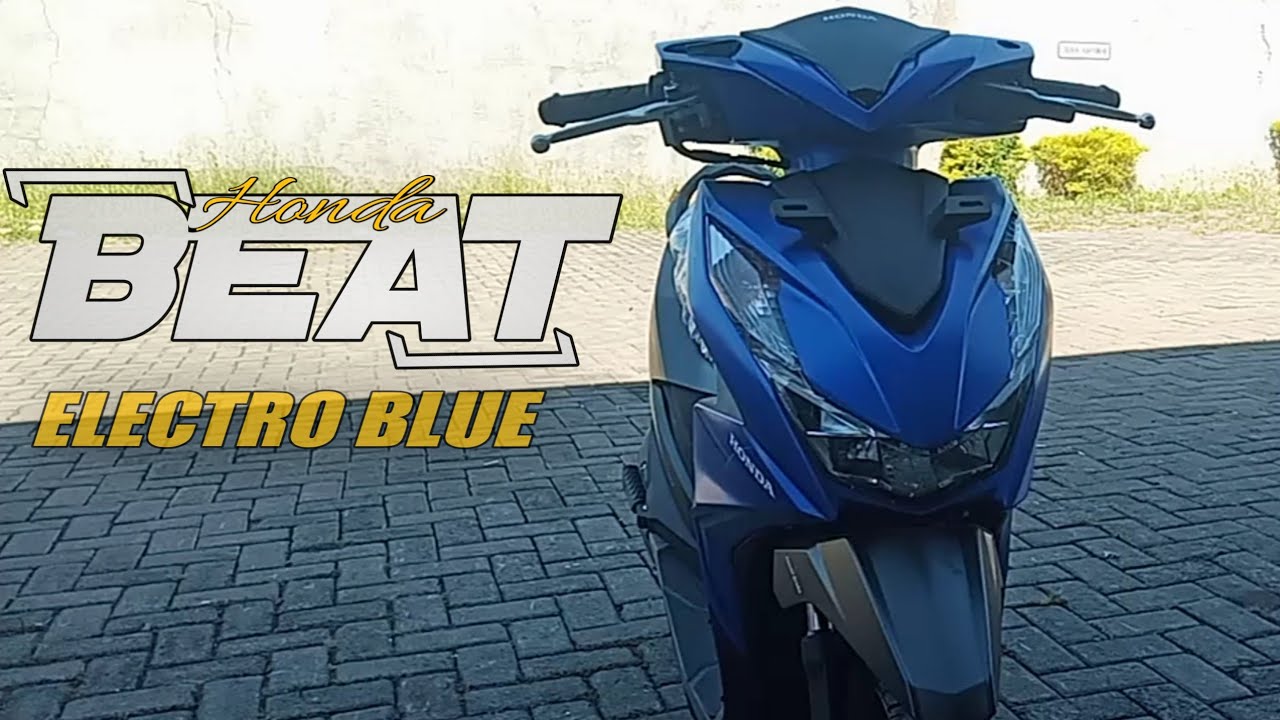 Honda Beat cbs iss biru hitam 2020 - spesifikasi & fitur - YouTube