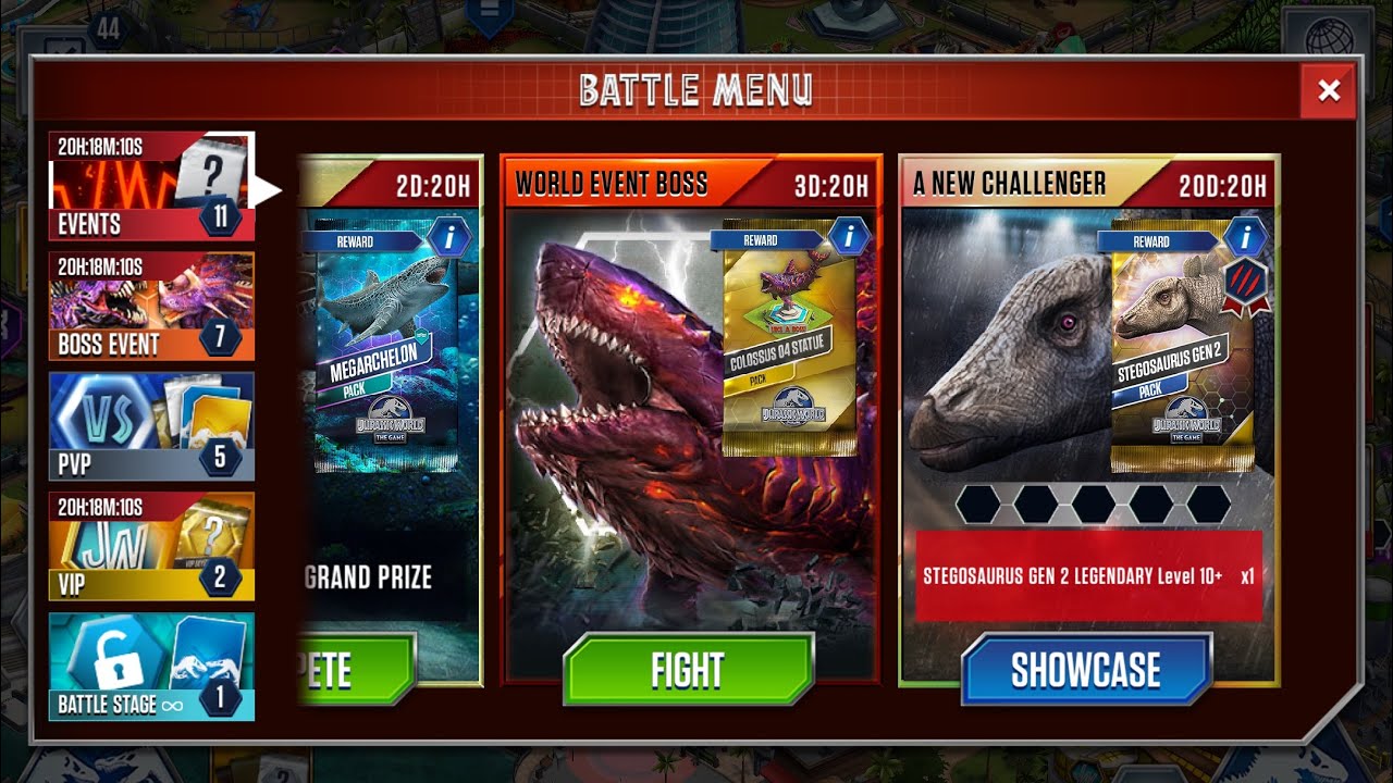 Colossus 04 Boss Event: Round 8 & 9 final | Jurassic World the game ...