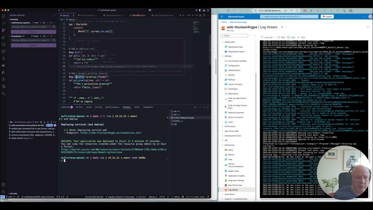 Deploy a MCP server that uses SSE to Azure - YouTube