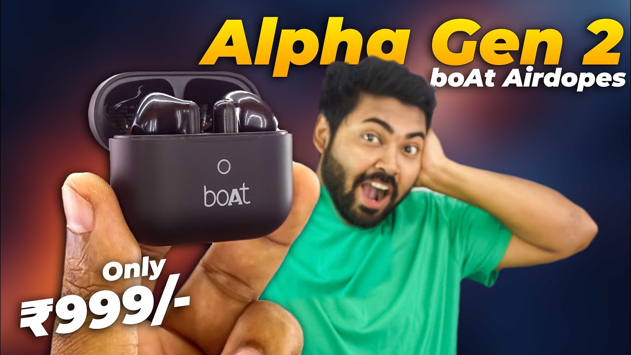 boAt Airdopes Alpha Gen 2 🎧😍 | 13mm Mega Drivers, 4-Mic ENx 🎤, 45H ...