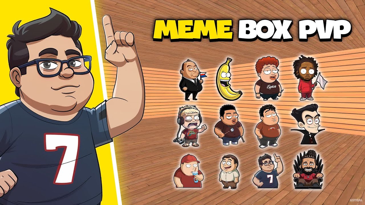FORTNITE MEME BOX PVP 💀 Enjoy Funny Memes And Moments 😍 MAP CODE: 8200 ...