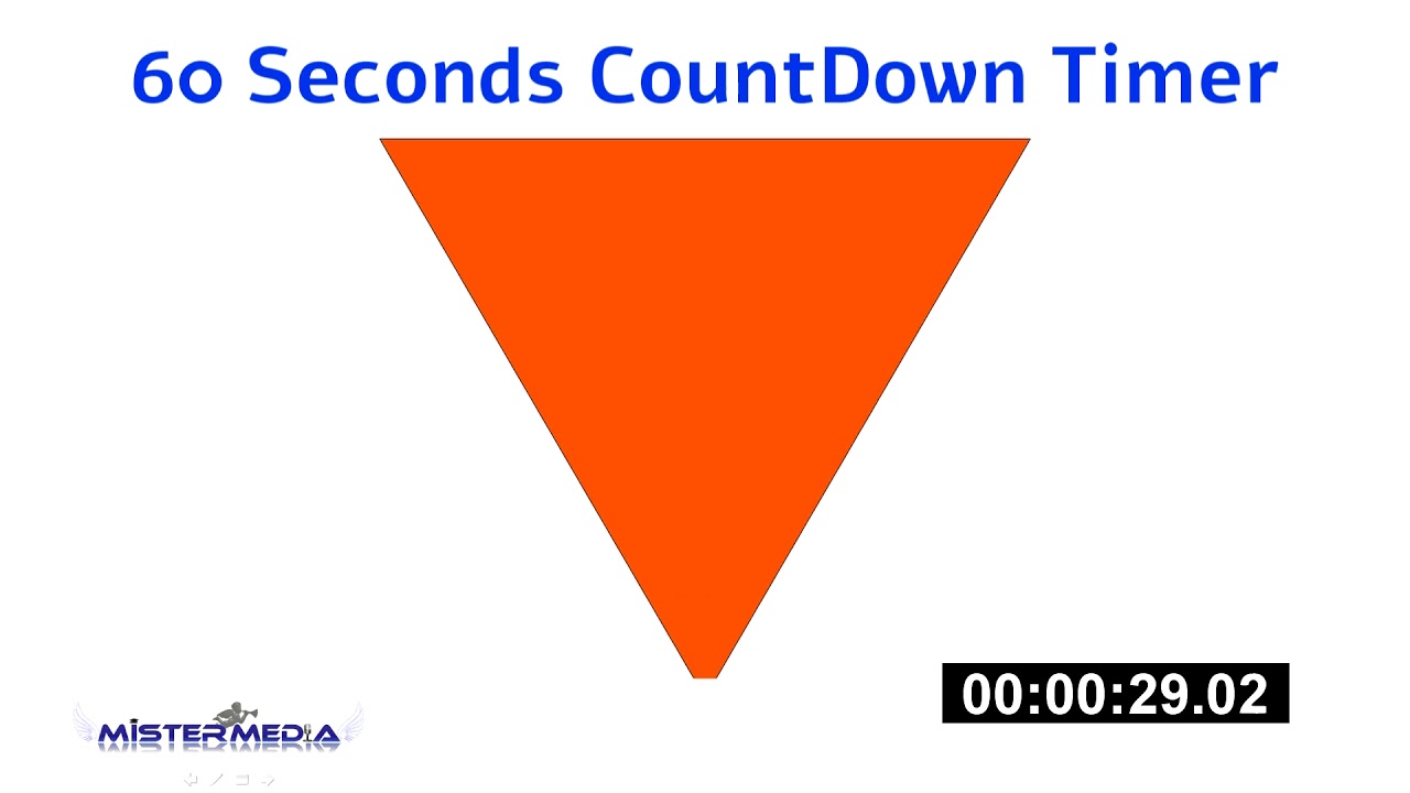 60 Seconds CountDown Timer Triangle טיימר 60 שניות - YouTube