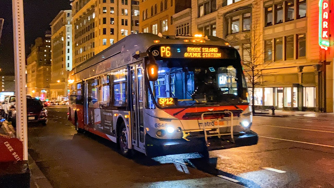 WMATA 2010 New Flyer DE40LFA 6546 on Route P6 - YouTube