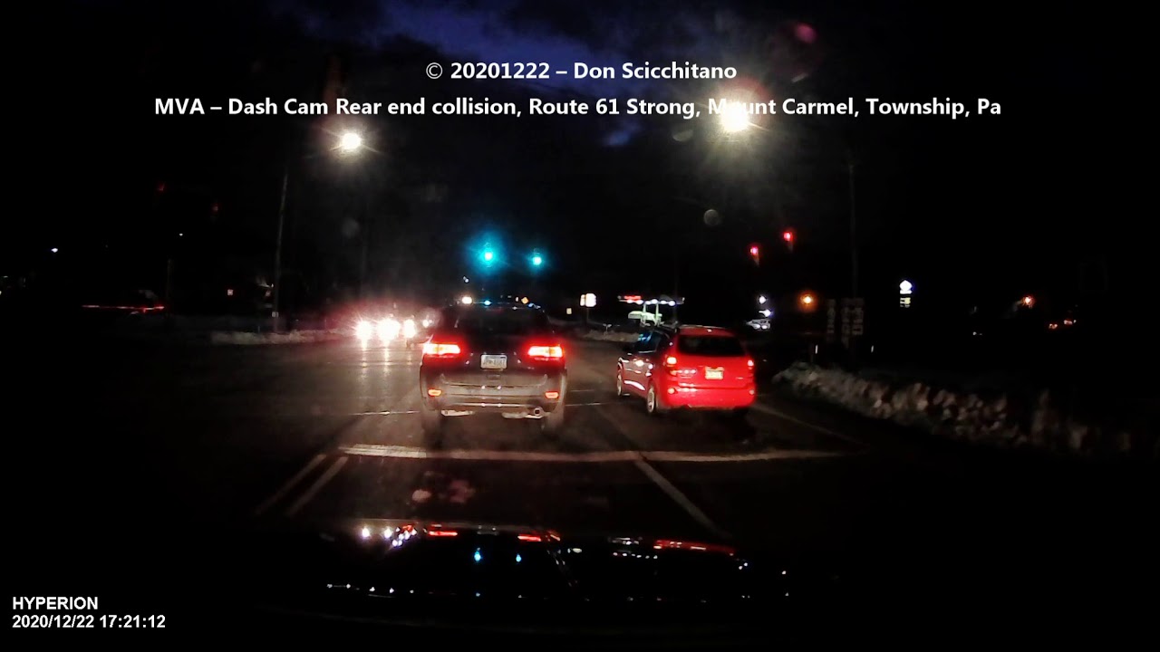 20201221 MVA Rear end collision - YouTube