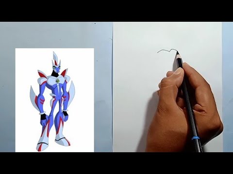How to draw Ben10 ultimate Waybig / ultimate Waybig drawing - YouTube