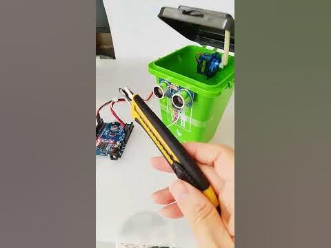 Arduino creative trash can programmable DIY production 1 - YouTube