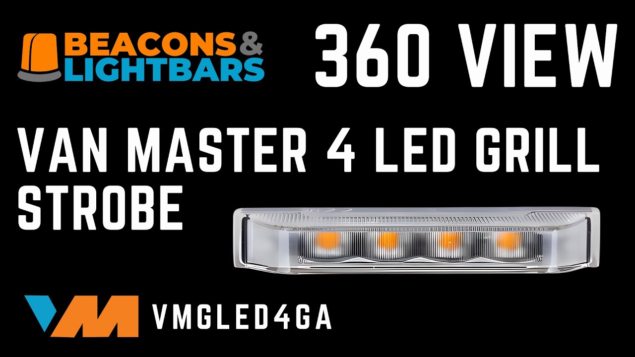 VAN MASTER VMGLED4GA 4 LED STROBE 360 VIEW - BEACONS AND LIGHTBARS ...