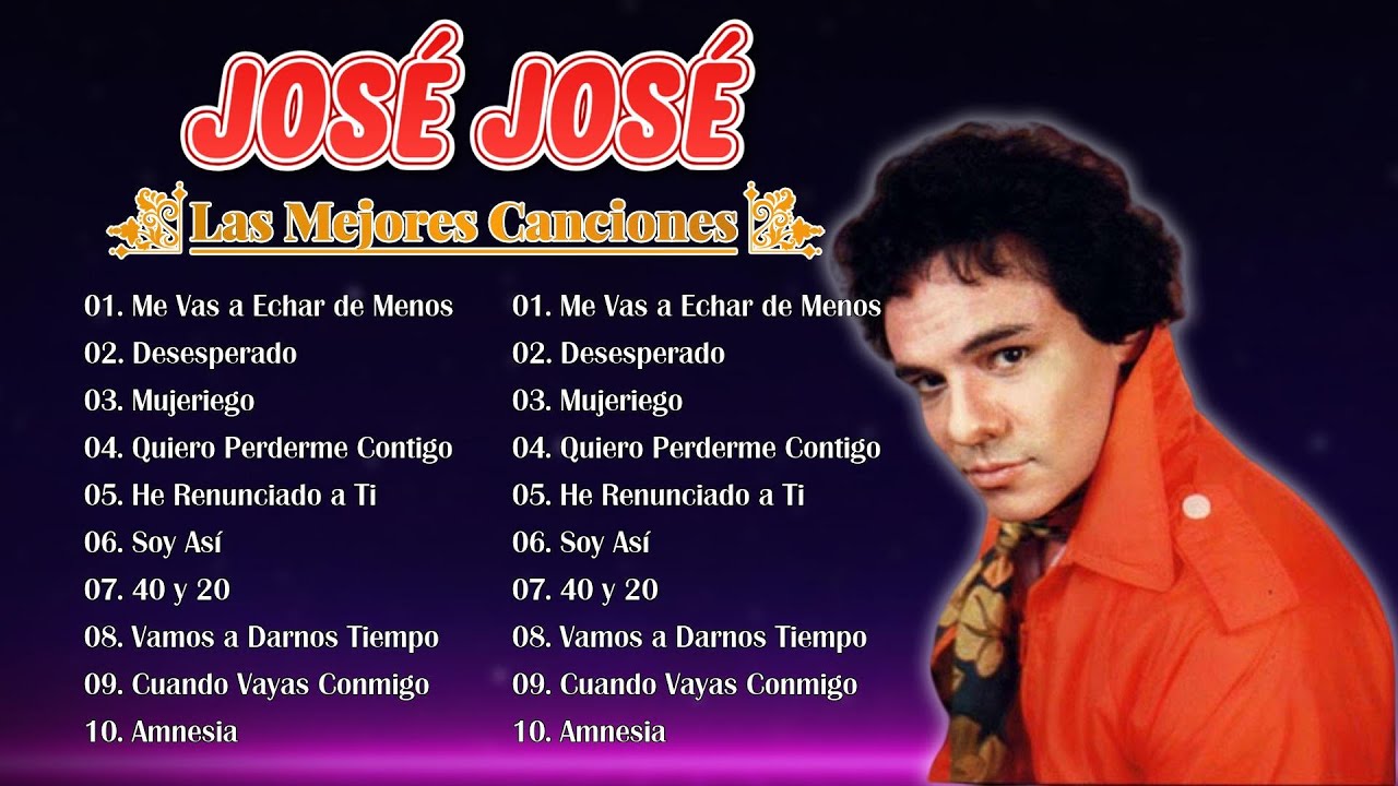 Jose Jose Mix Nuevo 2025 - Jose Jose Sus mejor Exitos - Mix De Exitos ...