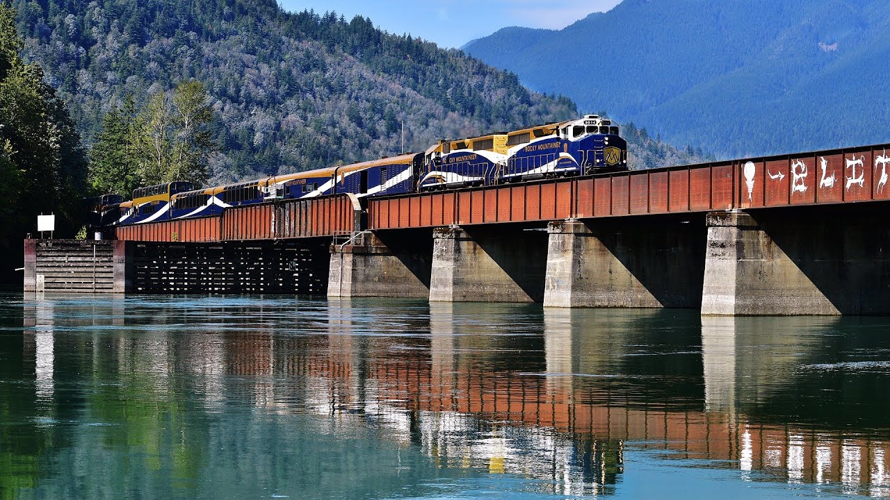 Train Full Of Travellers Exploring Canada’s Beautiful British Columbia ...
