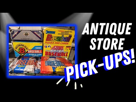 Fun Junk Wax boxes from the antique store! - YouTube