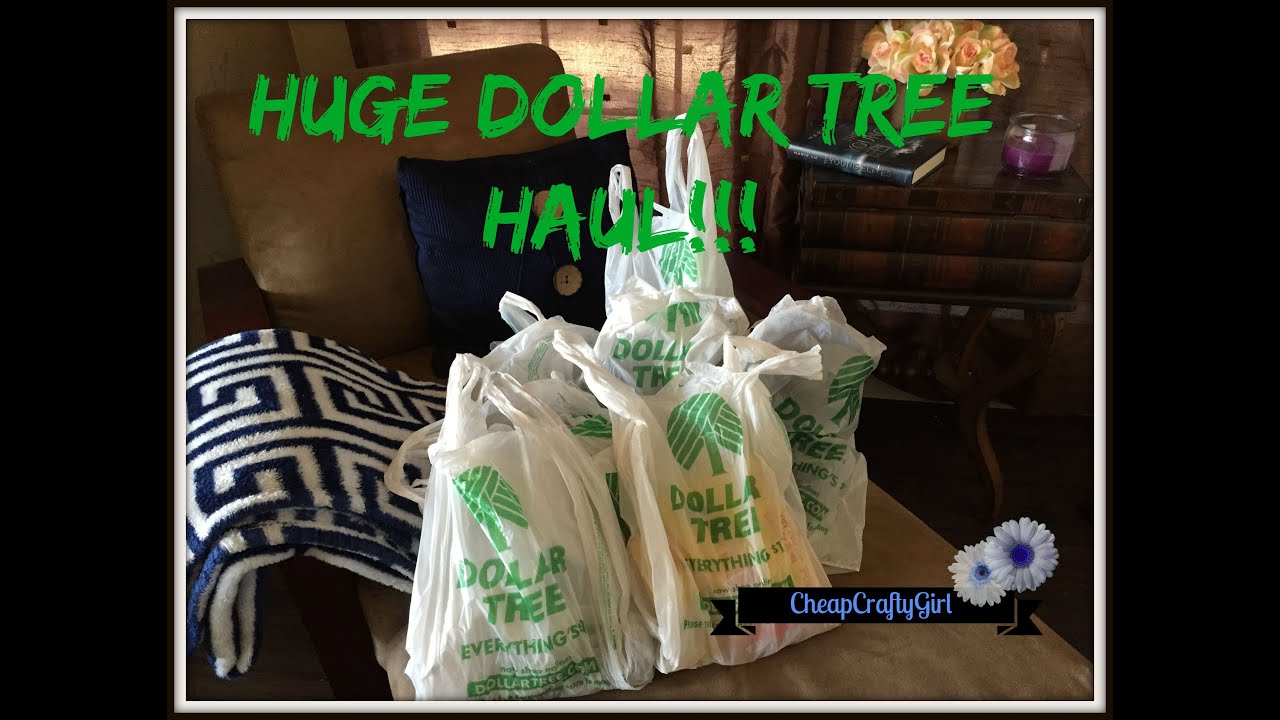 HUGE DOLLAR TREE HAUL: September 2015 + Fan Giveaway - YouTube