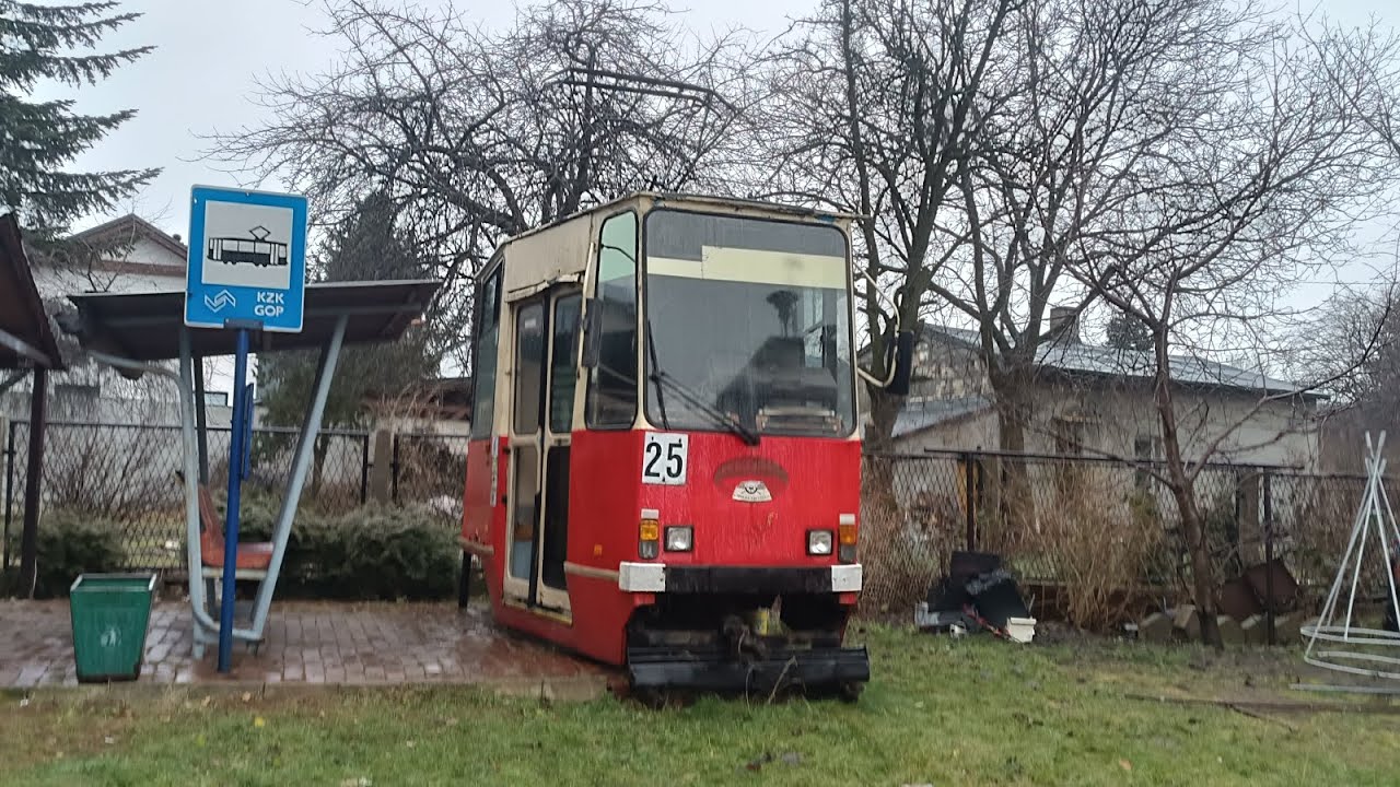 Konstal 105na tramwaje śląskie lina 25 będzin z tramwaj z altanką #553 ...