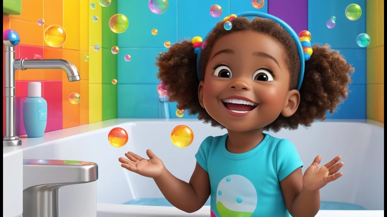 Splish, Splash, A Rainbow Bath | Water Play Song for Toddlers | Fun ...