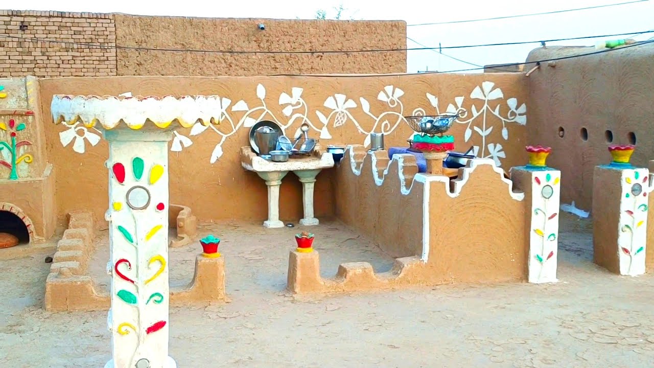 Most Beautiful Mud House Cholistan Desert Pakistan | Mauj Garh Fort ...