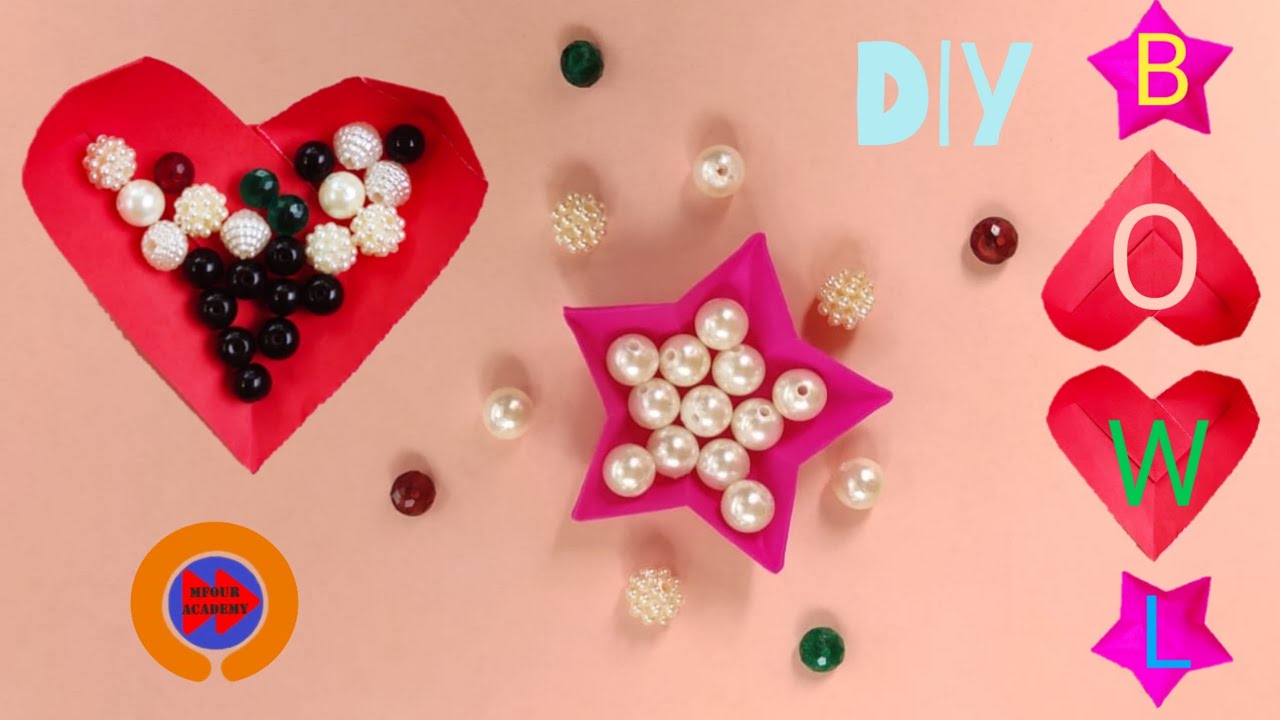 How to make star and heart shape paper cup ||Diy paper cup - YouTube