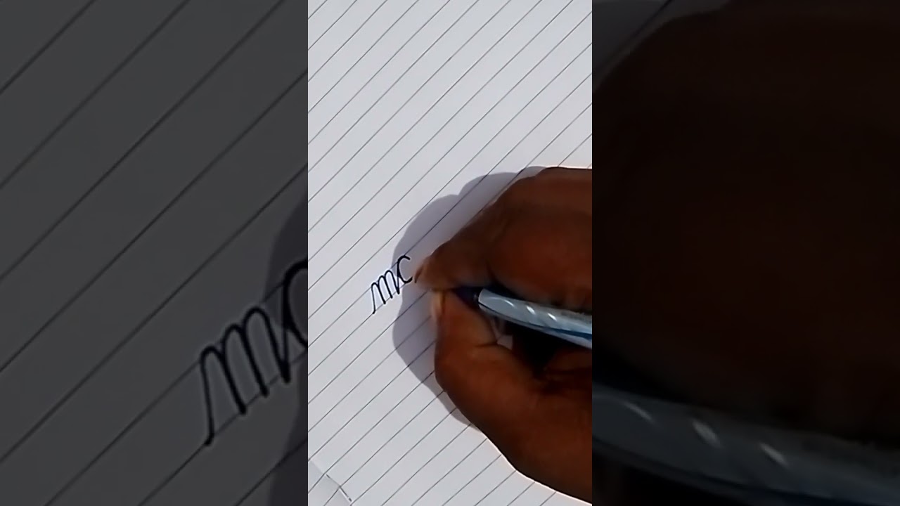 how write MAD in cursive#shorts#creative writing - YouTube