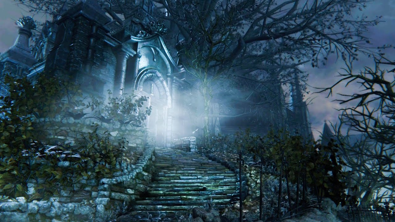 Bloodborne - Abandoned Old Workshop Ambiance (soft breeze, lantern ...