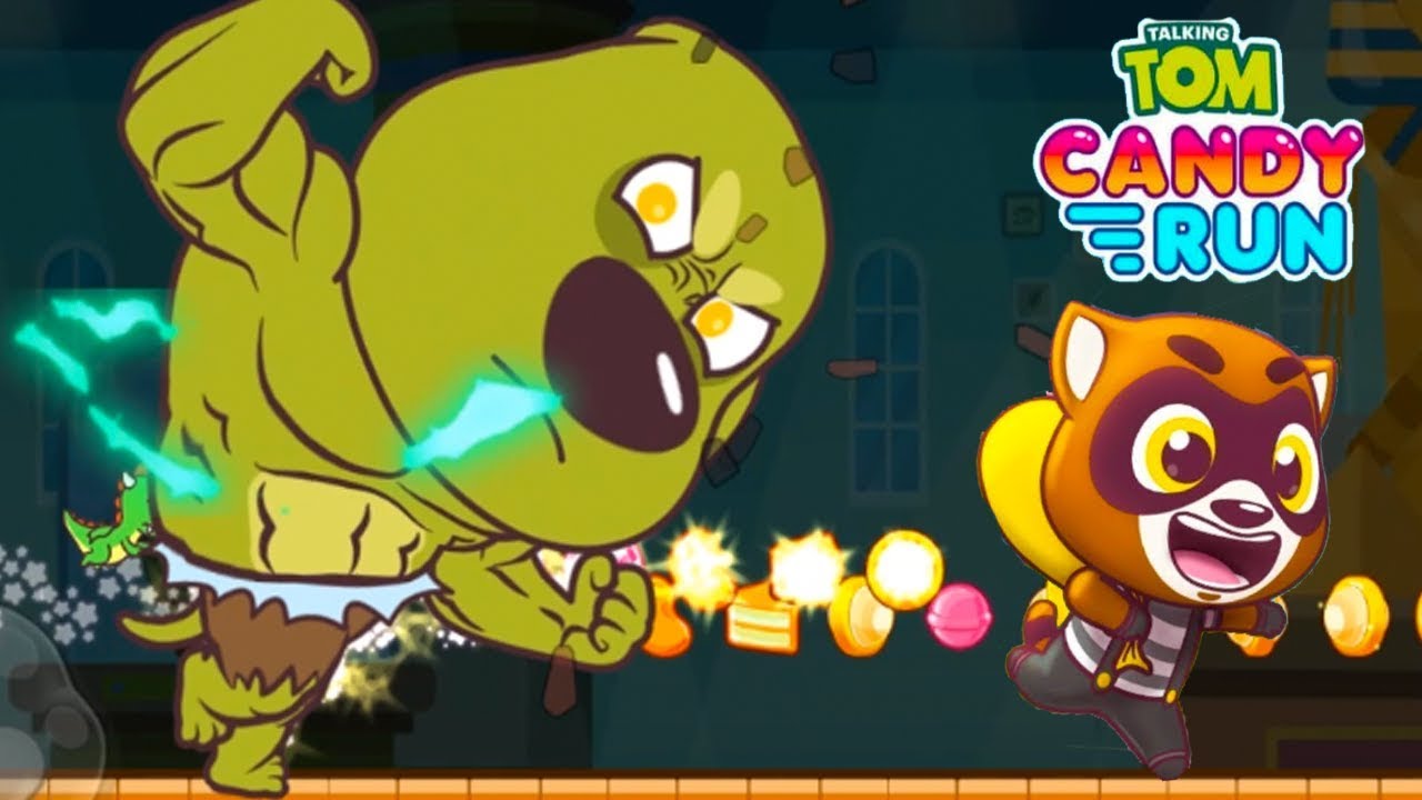 Talking Tom Candy Run Brainiac Ben's Special Abilities Giant Green ...