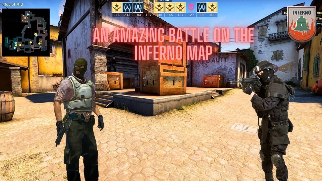 An amazing battle on the Inferno map in CS GO An indomitable passion ...