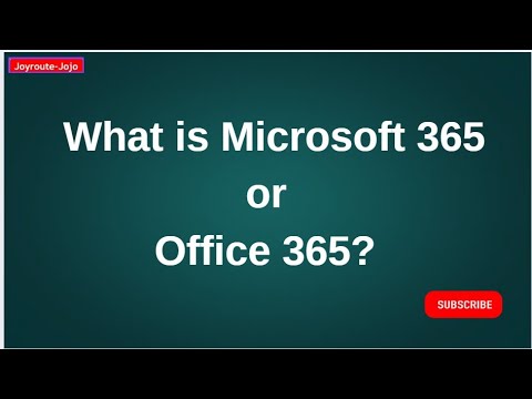 What is Microsoft 365 or Office 365? || Microsoft 365 - Explained - YouTube