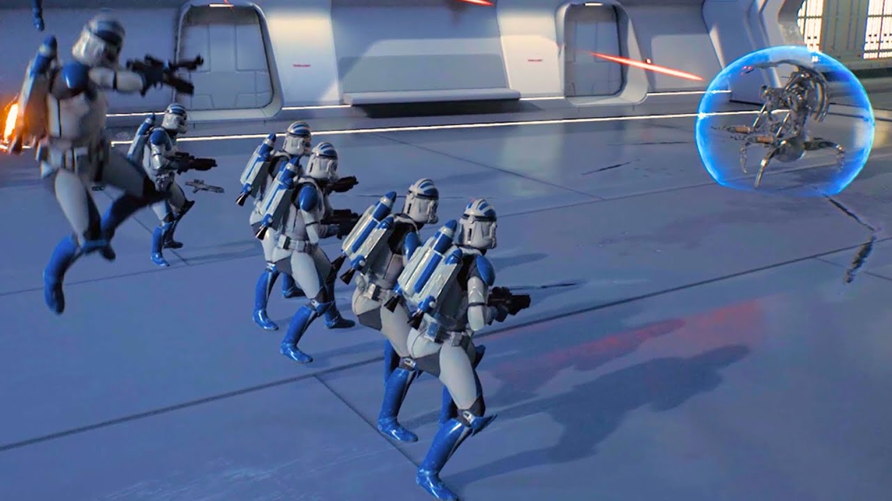 Clone Jetpack Trooper VS Separatists Battle Droid | STAR WARS JEDI ...
