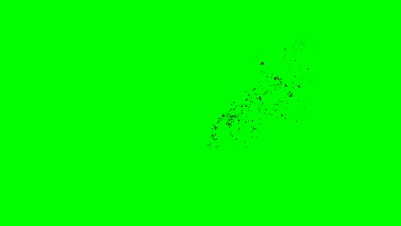 Arm disintegration green screen - YouTube