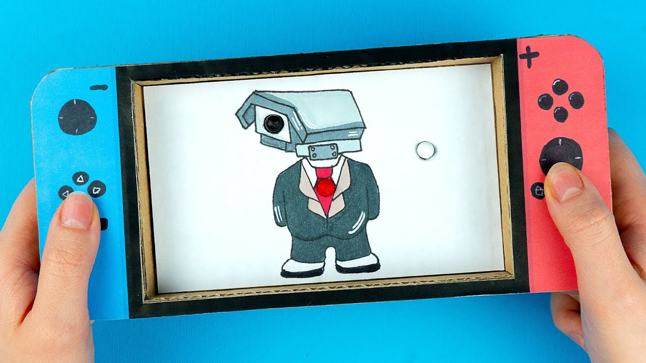 Paper Craft Game & Drawing CAMERA MAN from Garry's Mod - YouTube