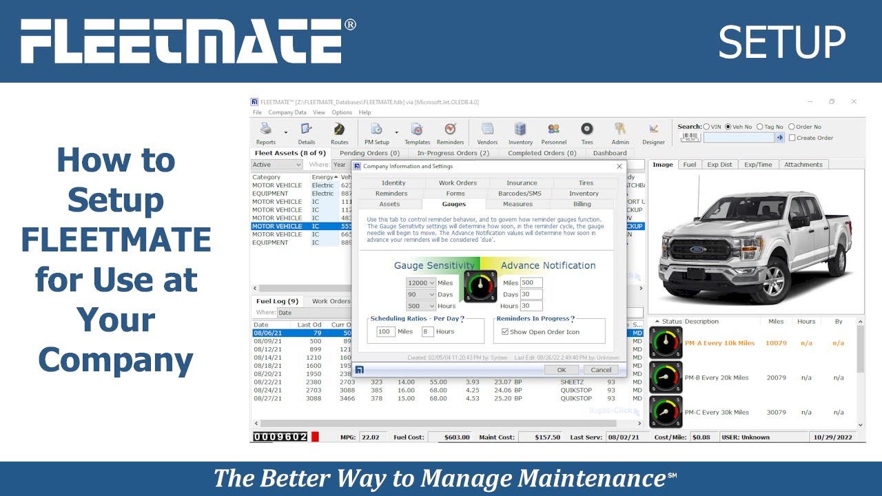 FLEETMATE@WORK Lesson #3 - Setup - YouTube