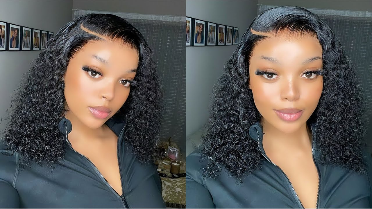 $149 SHORT BOB CURLY HAIR INSTALL+STYLE FOR THE SUMMER|VERY DETAILED ...