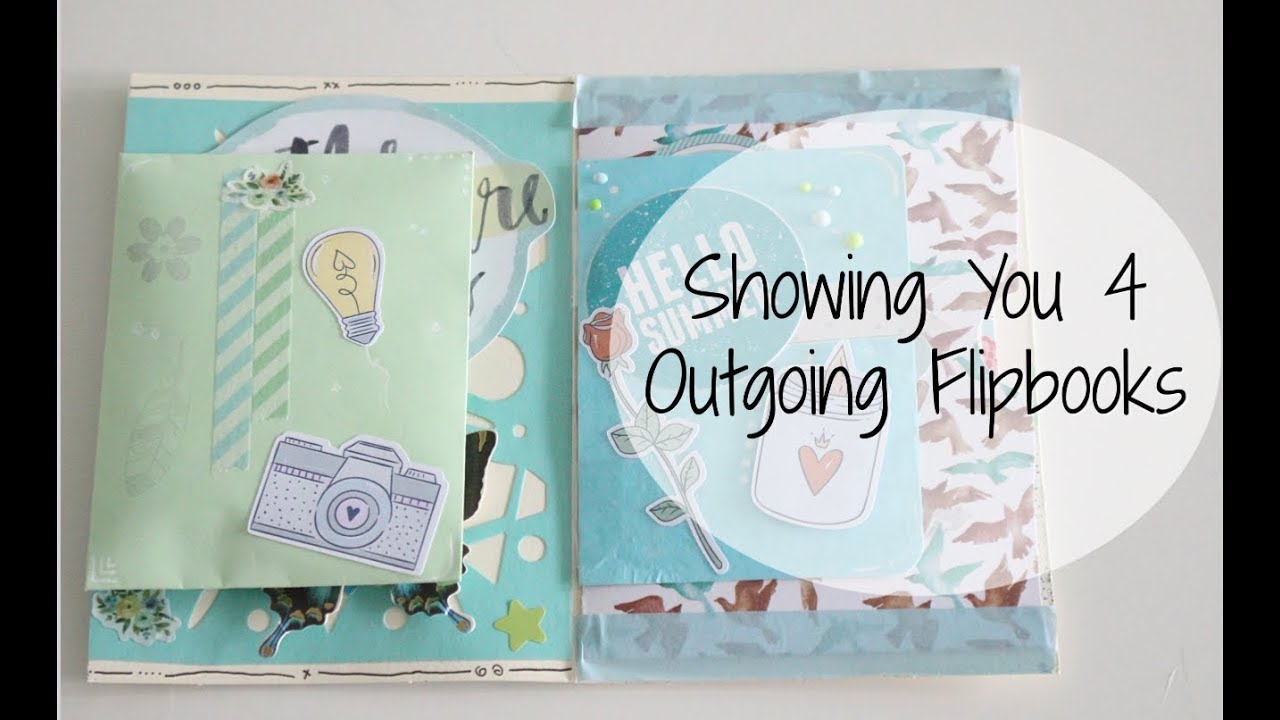 Happy Mail Ideas: Showing You My Outgoing Flipbooks #2 - YouTube