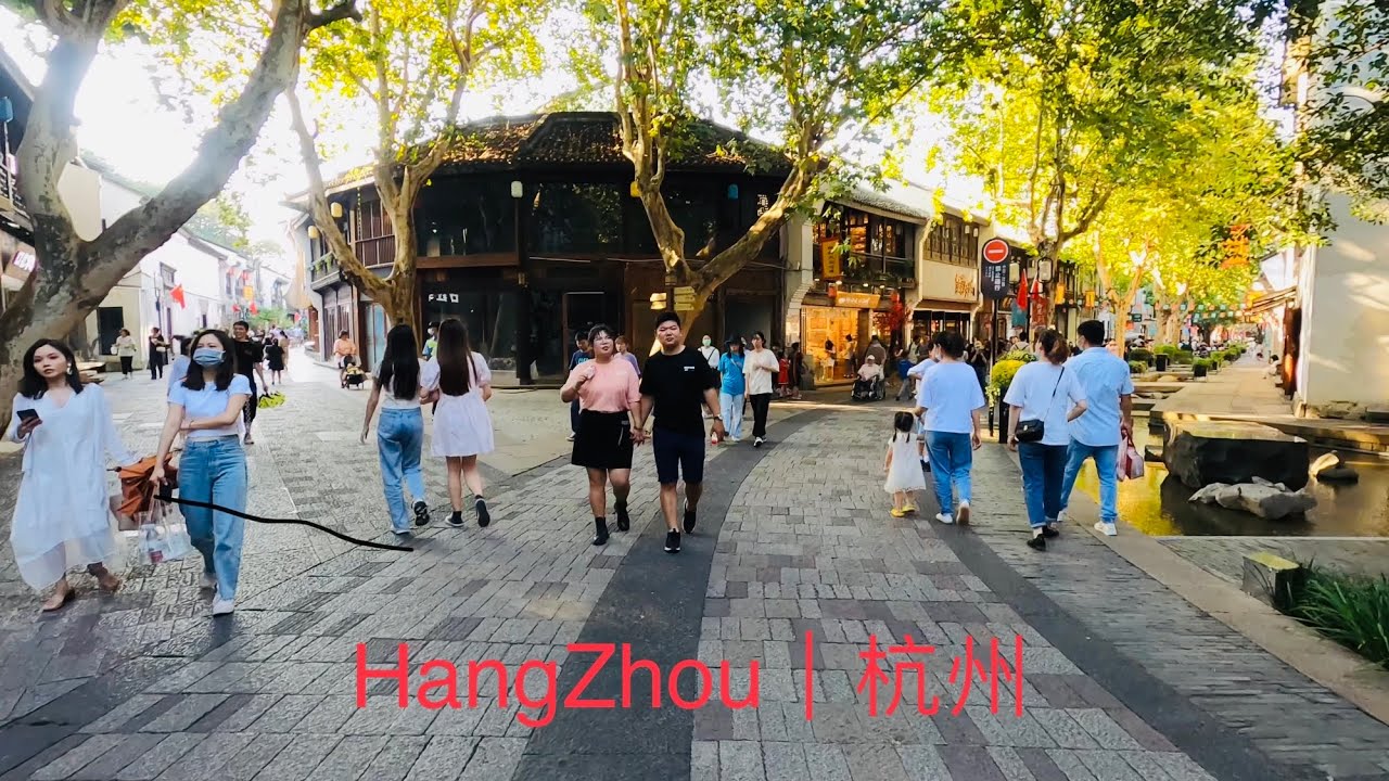 Walk in China's Famous Ancient Street/Walk Street/Pedestrian Mall ...
