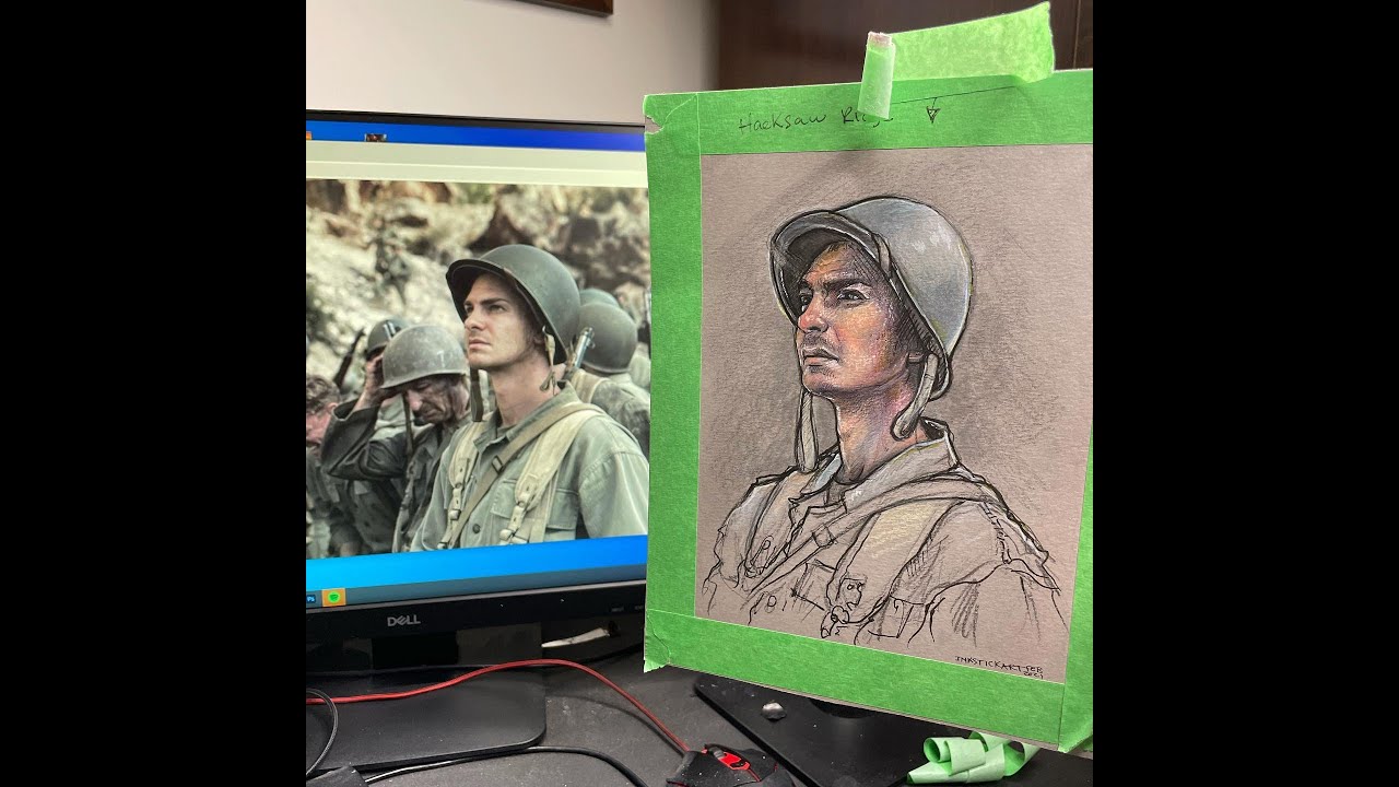 Hacksaw ridge drawing #shorts - YouTube