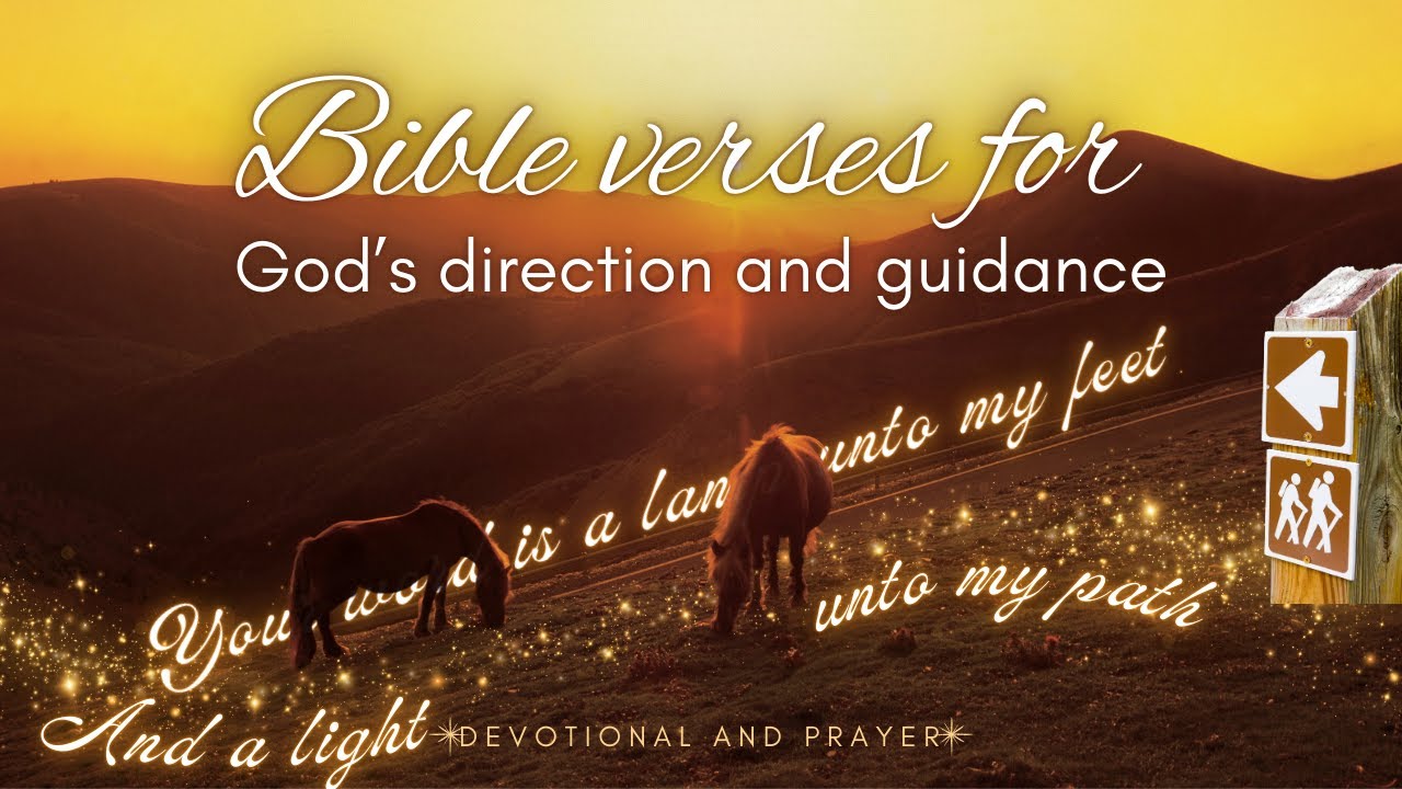 Scriptures for direction with readable text | Scripture devotional ...