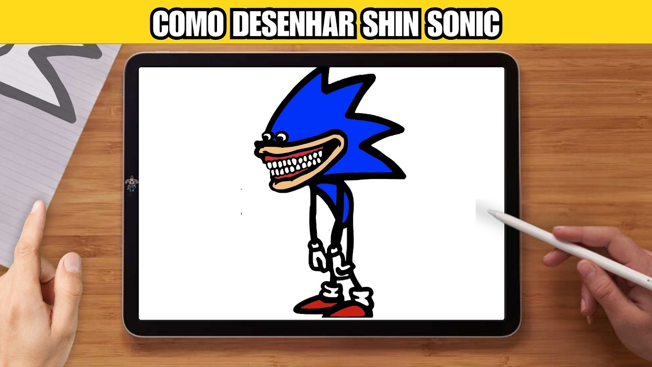 Como Desenhar Shin Sonic de Sonic 3 O Filme Passo a Passo - YouTube