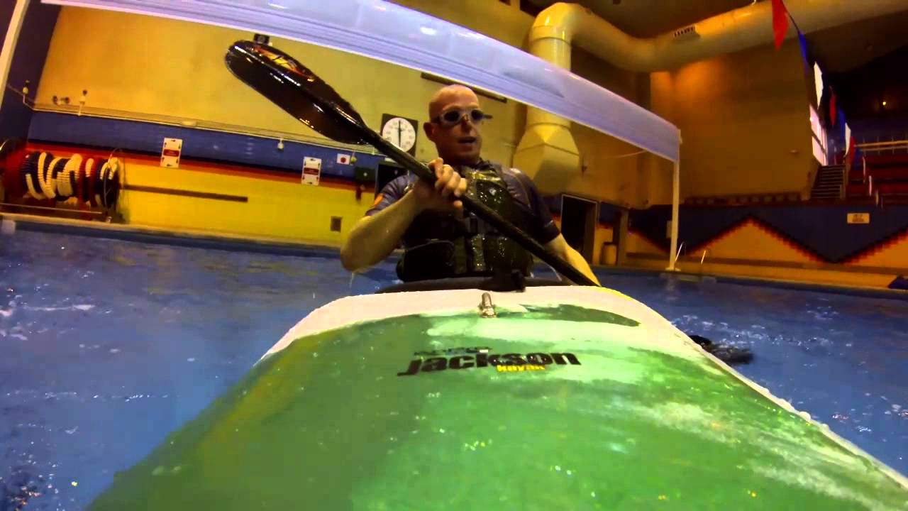 Kayak Pool Rolling Practice - YouTube