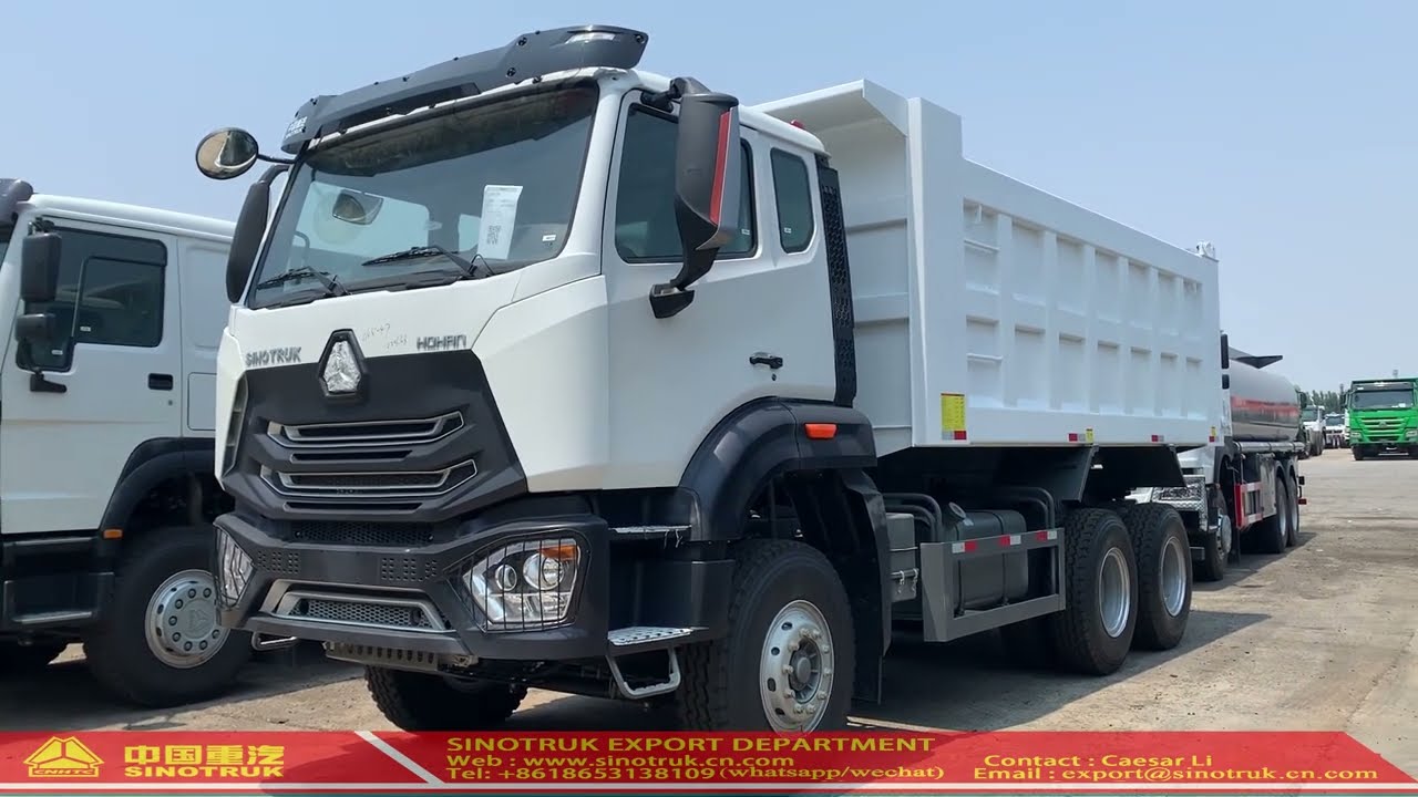 SINOTRUK HOHAN dump truck, - YouTube