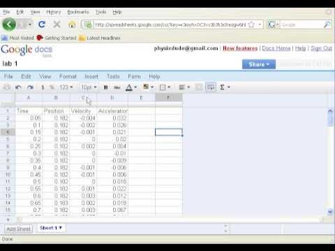 Google Spreadsheet: How to change column width - YouTube
