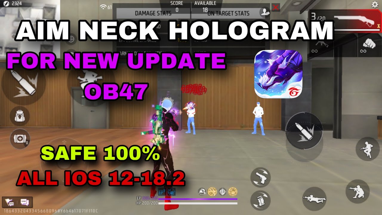 NEW XIT FOR OB47 😍🔥 AIM NECK HOLOGRAM 🔥🥰 ALL IOS 18.2-12 📱 - YouTube