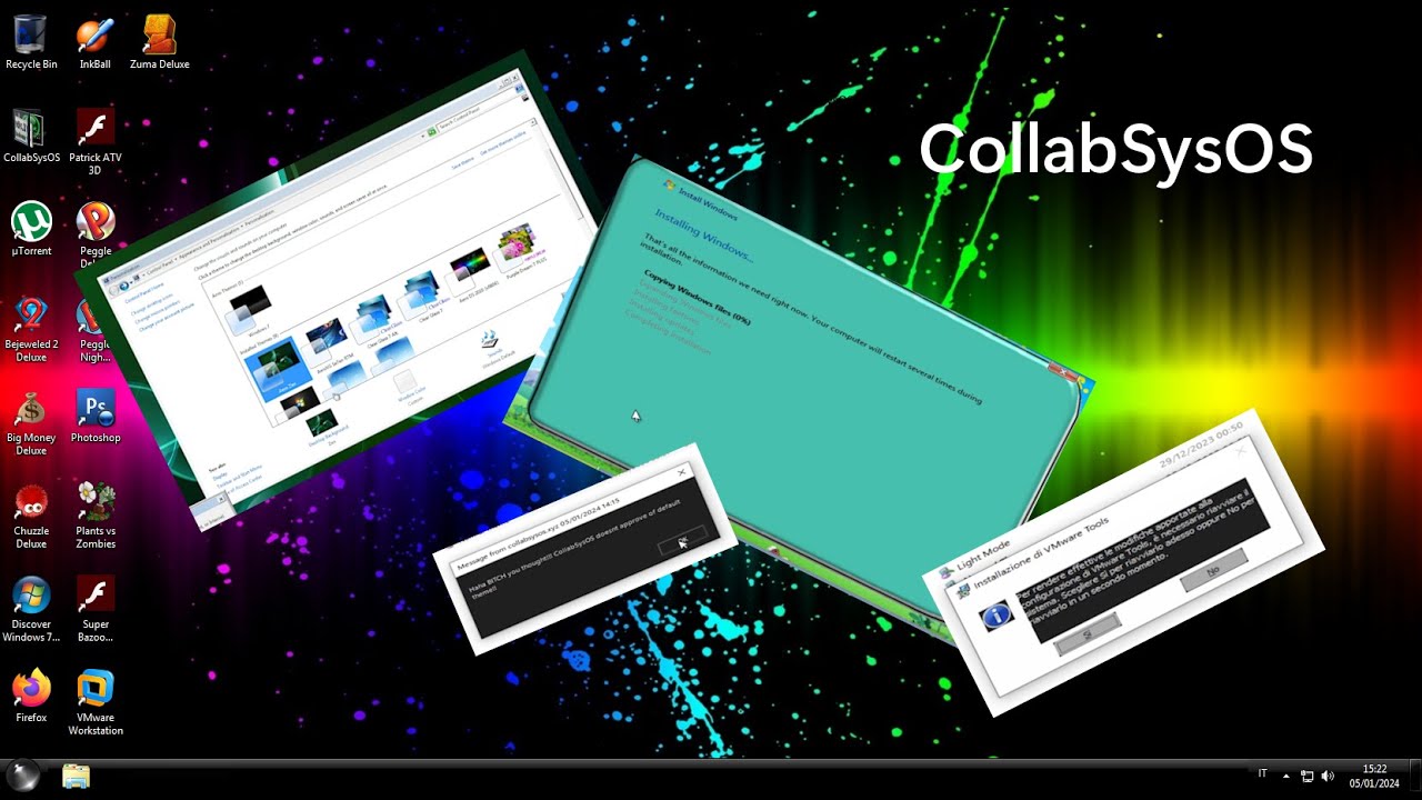 More awful CollabSysOS Windows bootlegs - YouTube