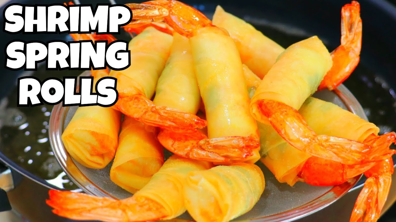 25-Min Crispy Shrimp Spring Rolls—(w/Scallions) You'll CRAVE for More ...