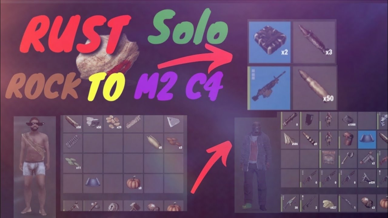 Rust Console Solo: Rock To M2 C4 in Seconds - YouTube