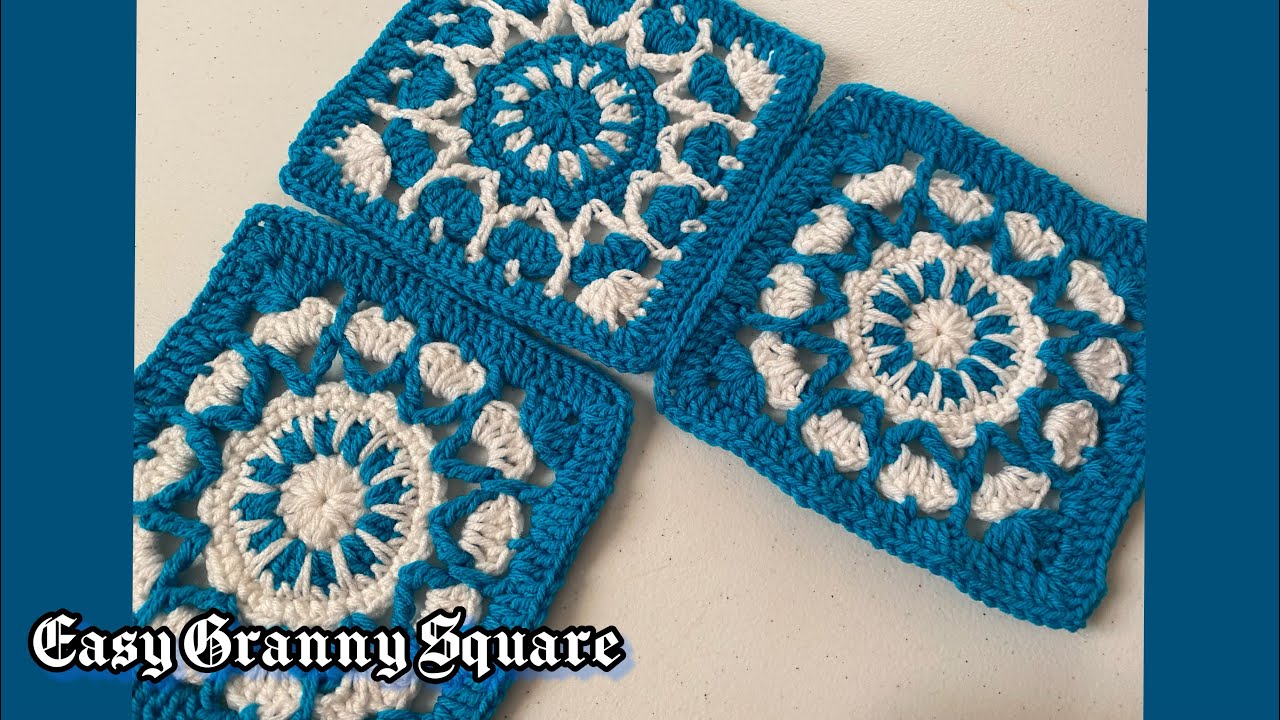 Easy Crochet Granny Square Tutorial | Step-by-step Tutorial - YouTube