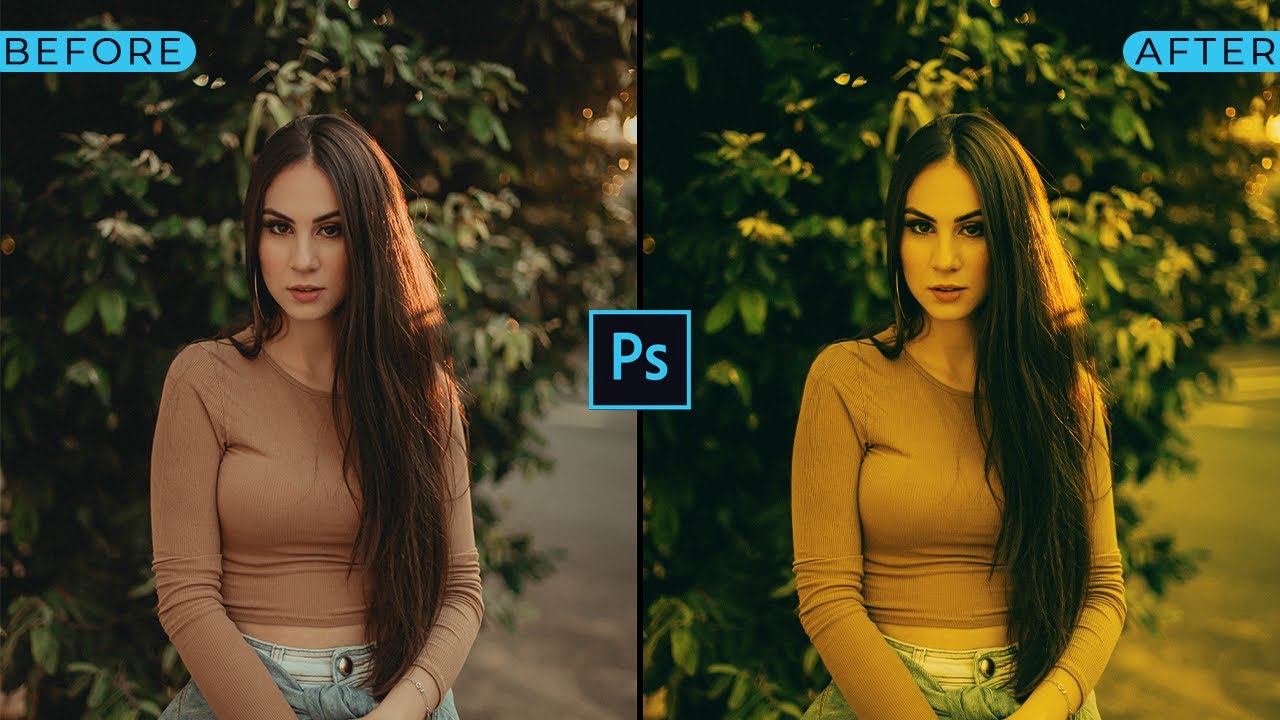 Orange and Teal Photo Filter in Photoshop - YouTube