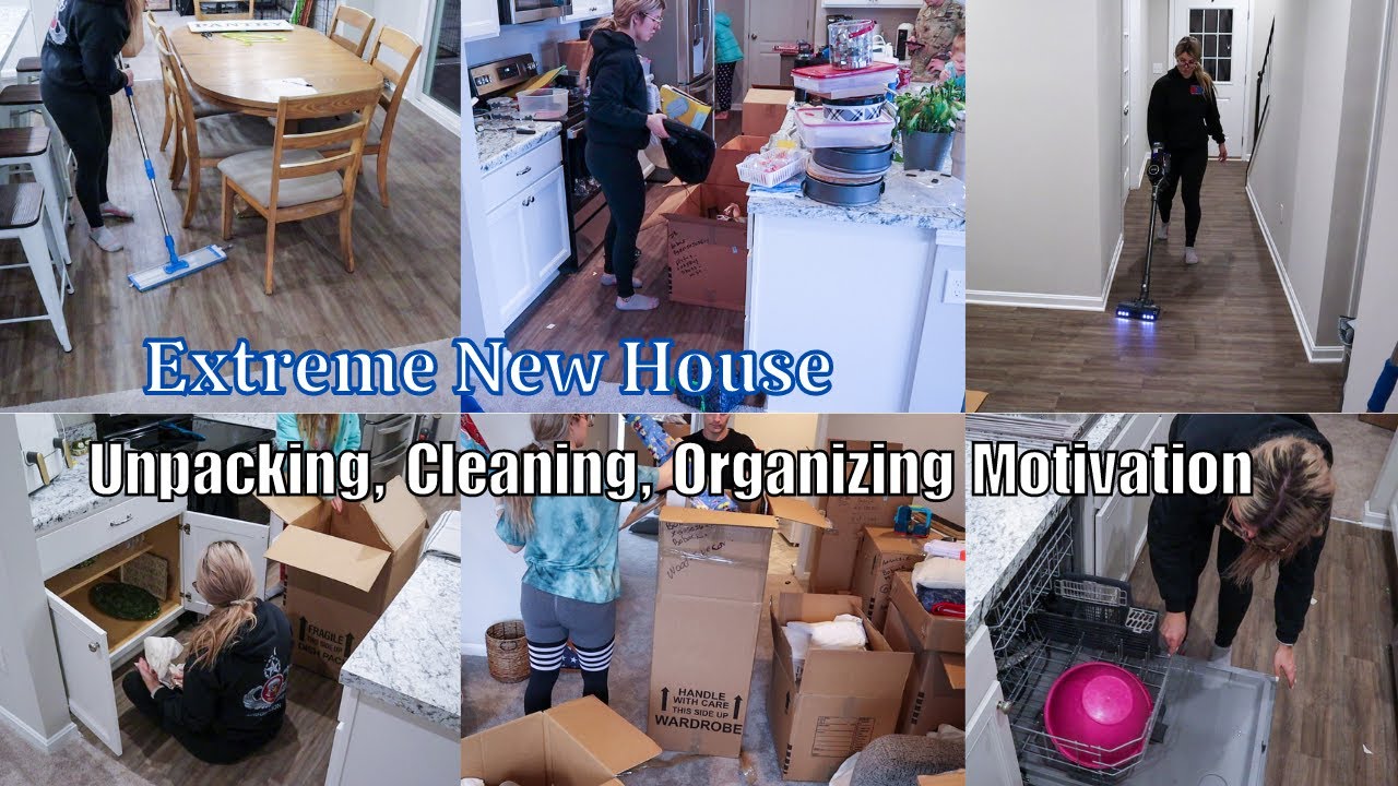 Extreme Unpacking, Cleaning, Organizing Motivation | Working Mom ...